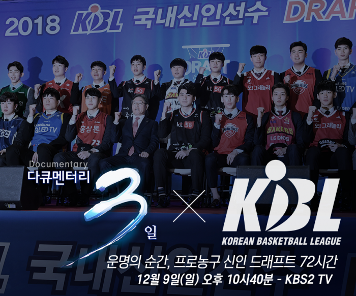 2018 KBL국내 신인선수 드래프트와 다큐의 만남...‘KBS다큐 3일’ 오는 9일 방영