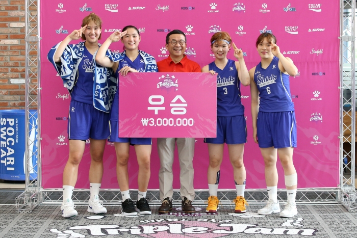 신한은행, BNK 썸 꺾고 3X3 TRIPLE JAM 첫 우승...김연희 MVP 수상