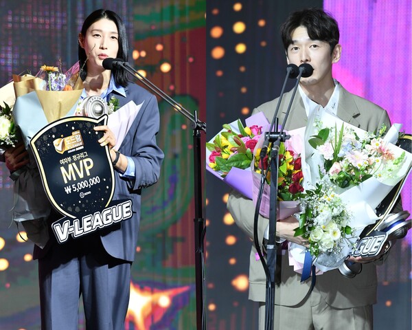 [KOVO 시상식] 김연경-한선수, 2022~2023시즌 정규리그 MVP '영예'