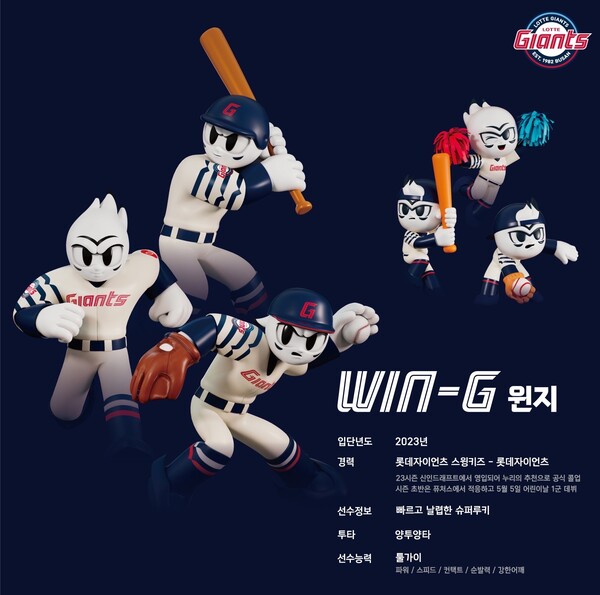 롯데, 마스코트 윈지 1군 데뷔
