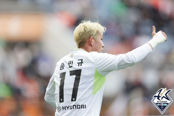 전북 4경기 무패 이끈 송민규, K리그1 14R MVP