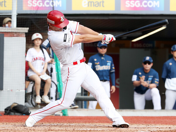 '5·6회 합쳐 8점' 뽑아낸 SSG, NC 상대로 9-7 역전승… 3연승 달리며 5위 수성