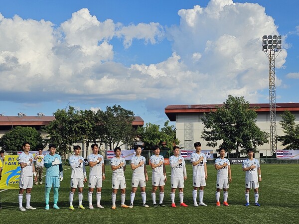 'K5 챔피언' 벽산FC, 라농유나이티드 상대로 국제대회 첫 승