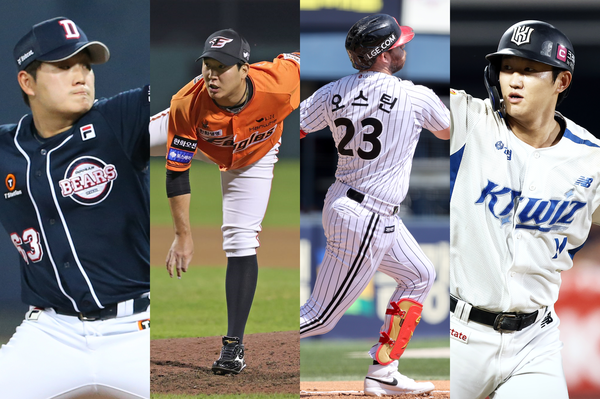 김택연·박상원·오스틴·김민혁 등 8명 ‘각축전’…KBO, 8월 MVP 후보 발표