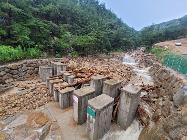 전북자치도, 집중호우에도 산림피해 ‘제로’ 든든한 사방댐 '효과 톡톡'